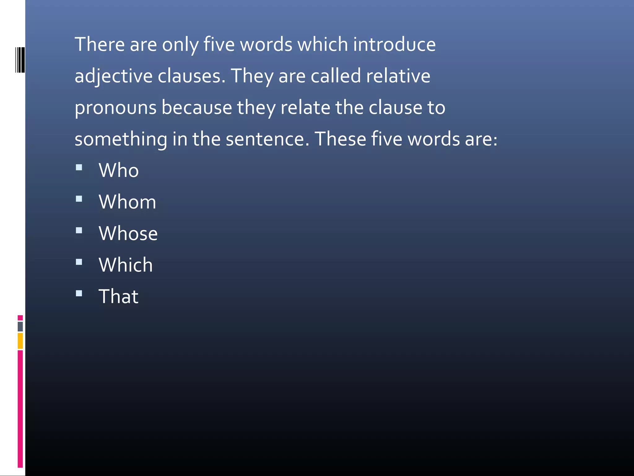 Importance of clause | PPT