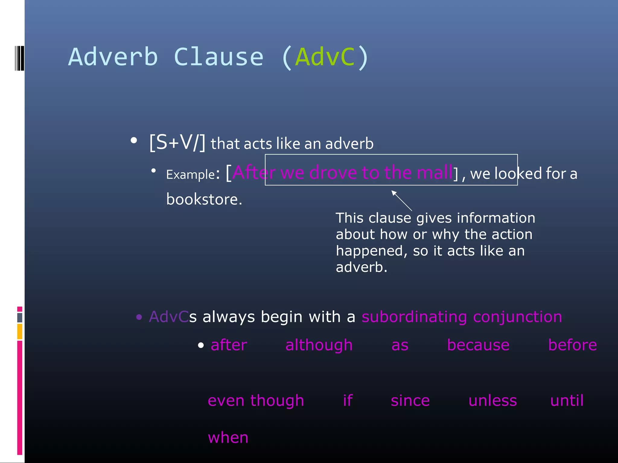 Importance of clause | PPT