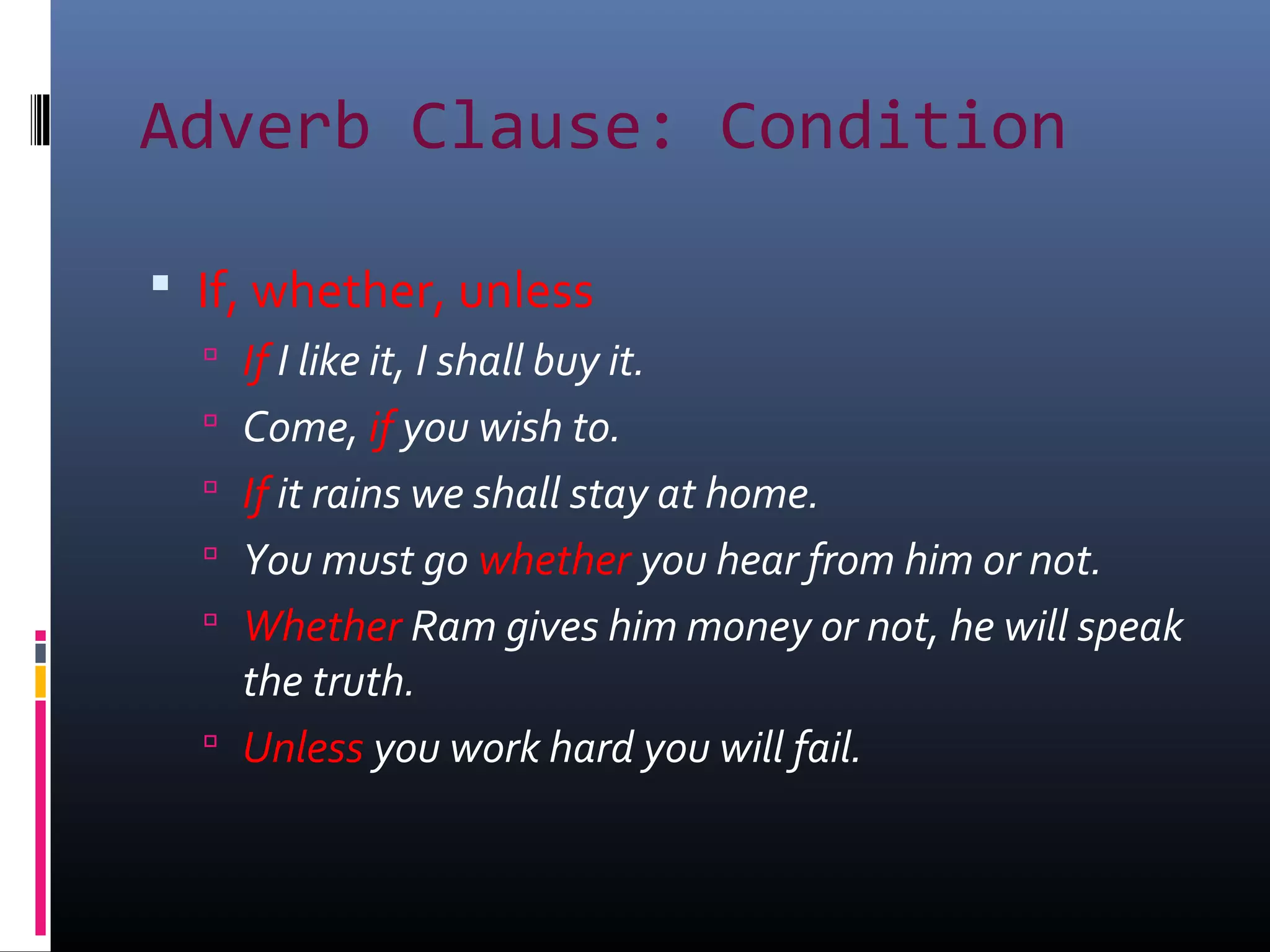 Importance of clause | PPT