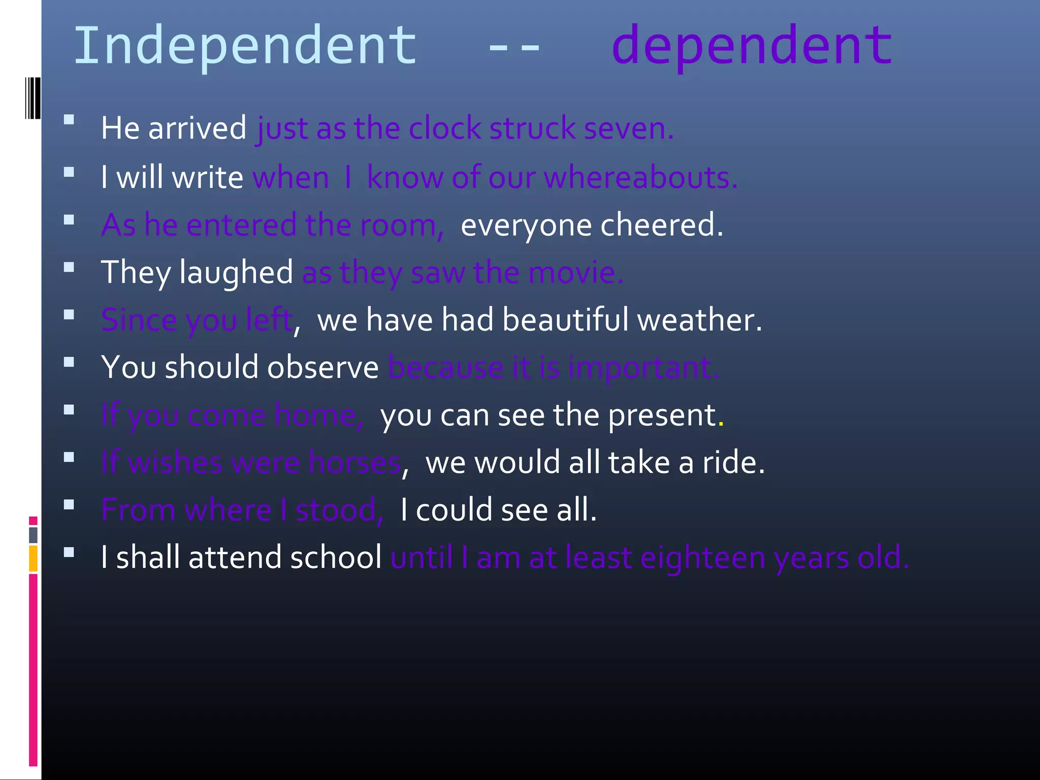 Importance of clause | PPT