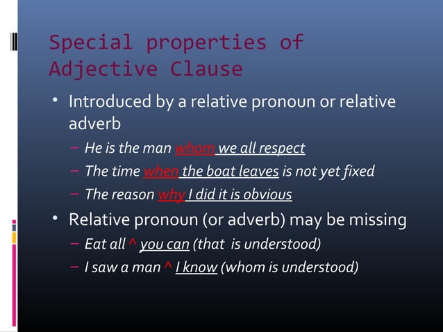 Importance of clause | PPT