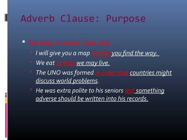 Importance of clause | PPT