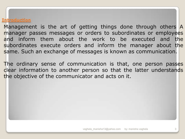 Importance of communication | PPSX