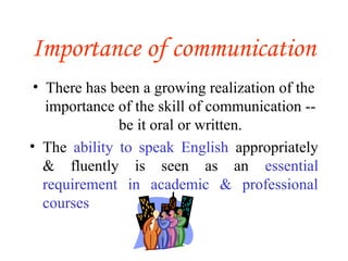 Importance of communication | PPT