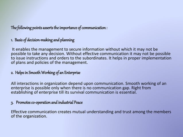 Importance of communication | PPT