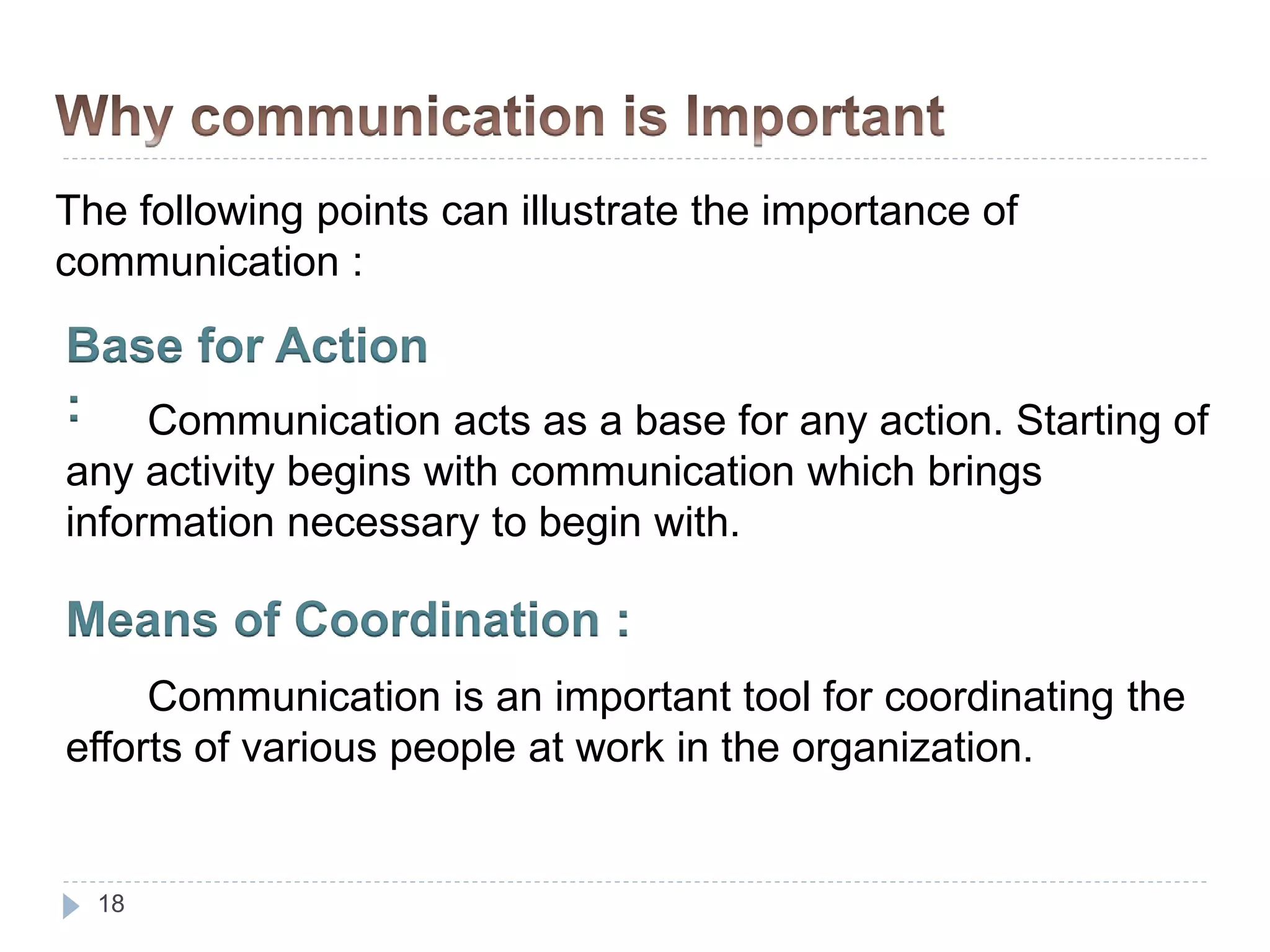 Importance of Communication | PPTX