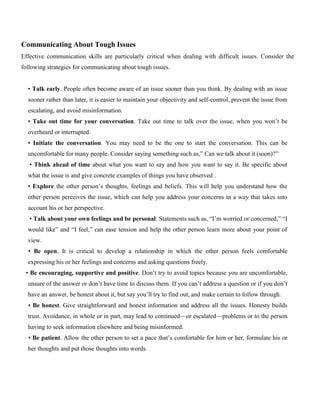 Importance of Communication for Healthy Relationships | DOCX