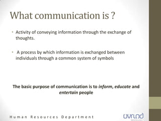 Importance of communication in business | PPTX