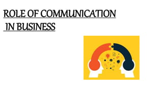 Role of communication in business | PPT