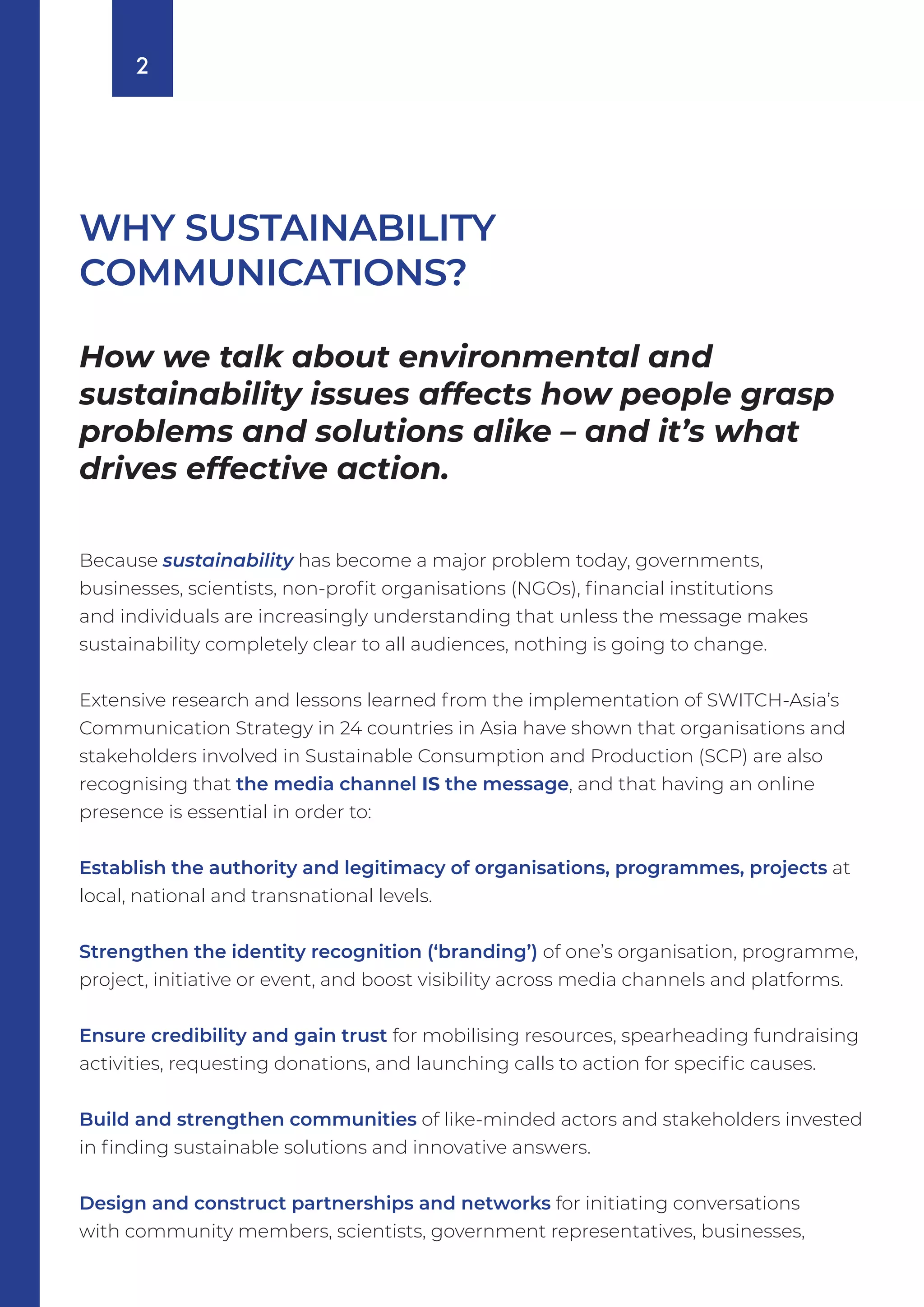 Importance of Communication in Sustainability - Foundation for MSME Clusters (FMC) | PDF