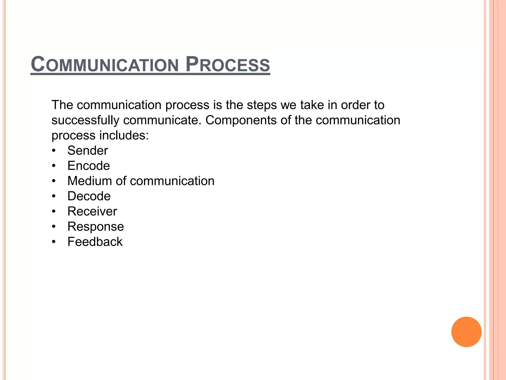 Importance of communication process | PPT