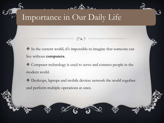 Importance of computer | PPTX