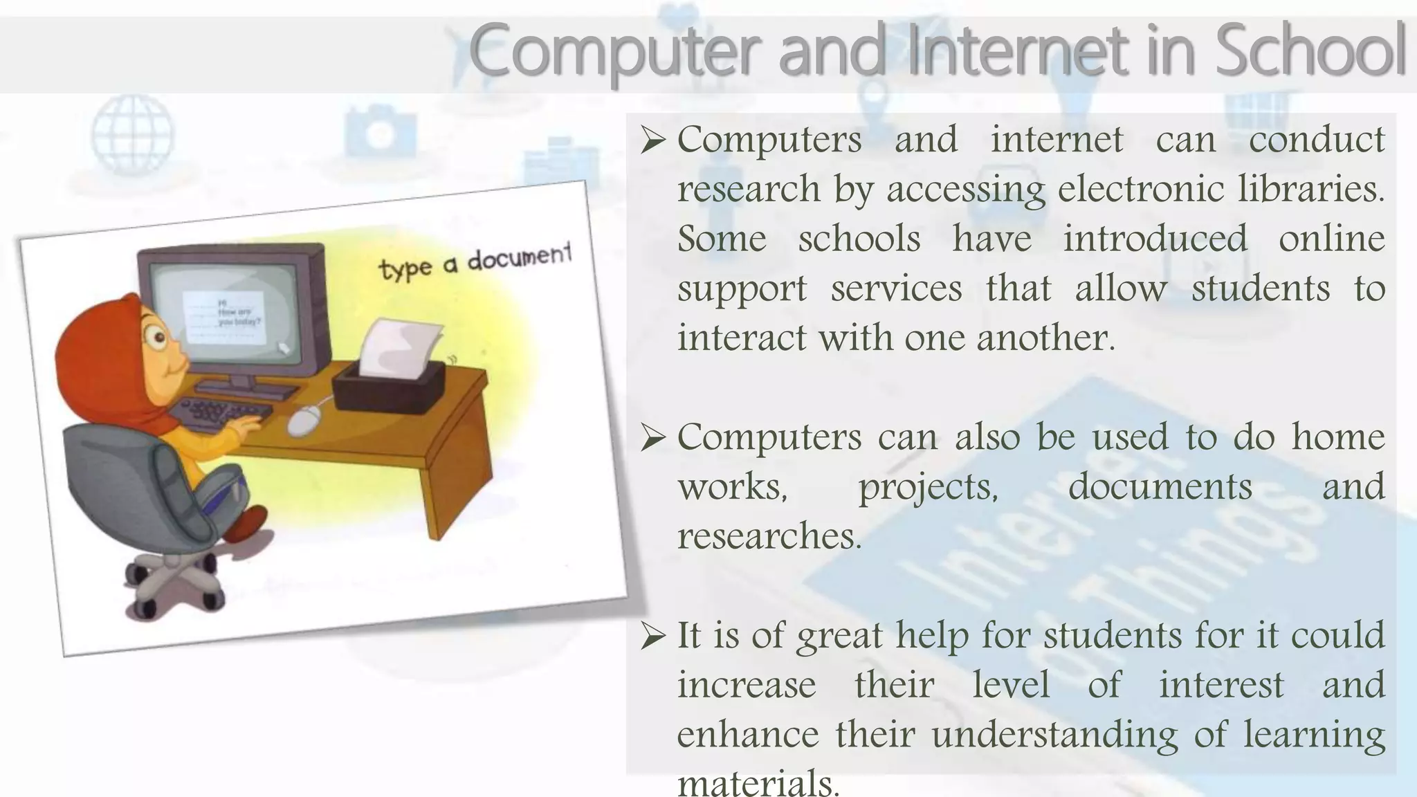 Importance of computer and internet | PPTX