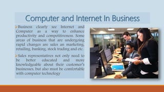 Importance of computer and internet | PPTX