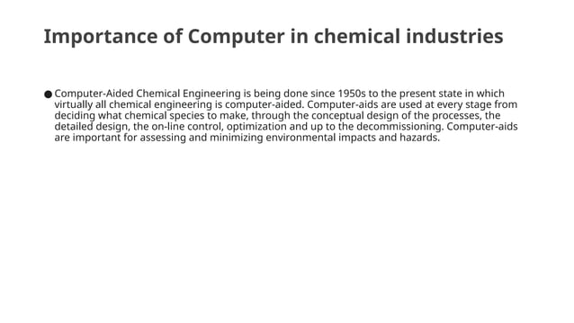 Importance of Computer in Chemical Industries.pptx