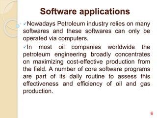 Importance of Computer In Petroleum Engineering | PPTX