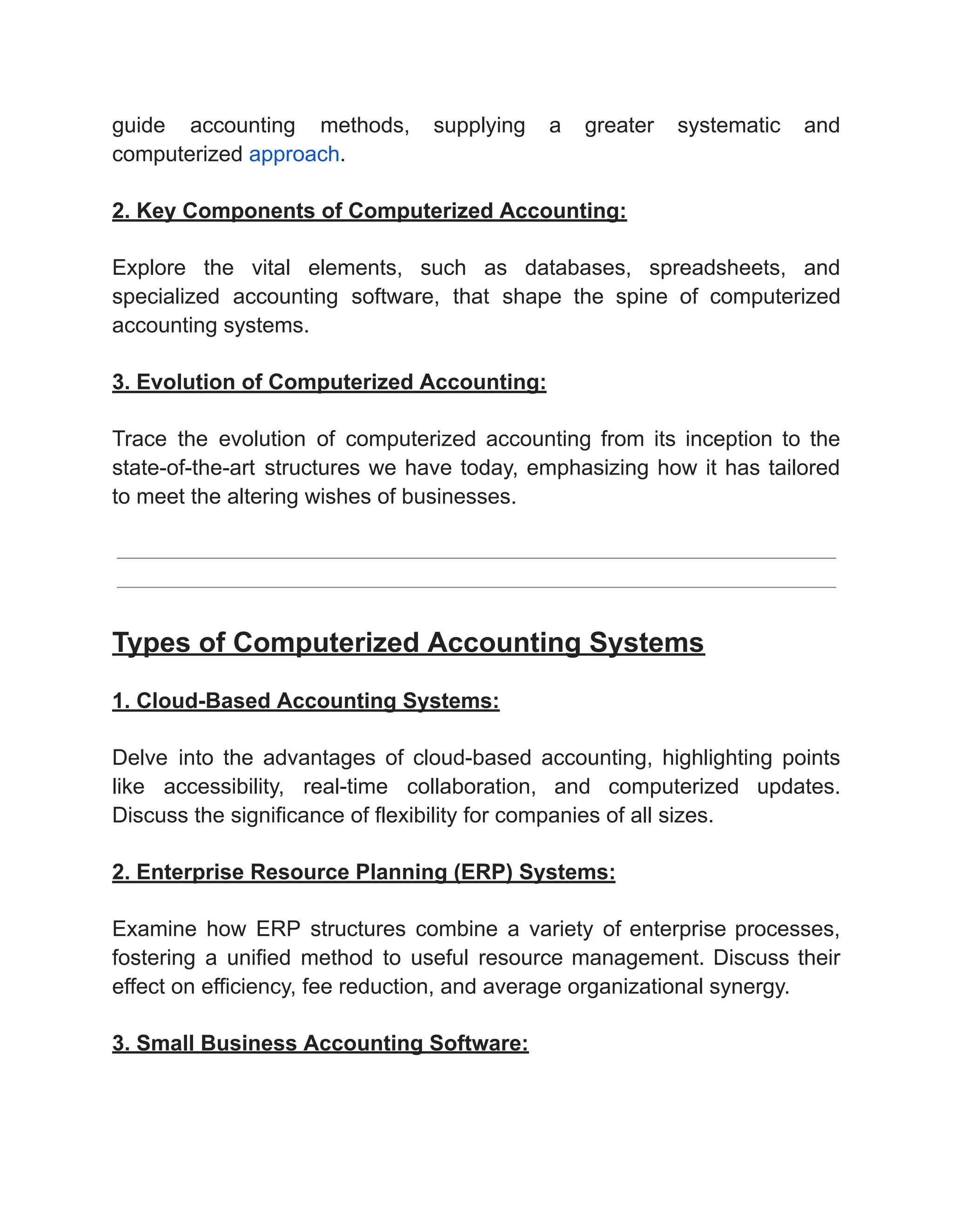 Importance of Computerized Accounting.pdf | Databases | Computer Software and Applications
