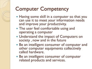 Importance of computer literacy | PPTX