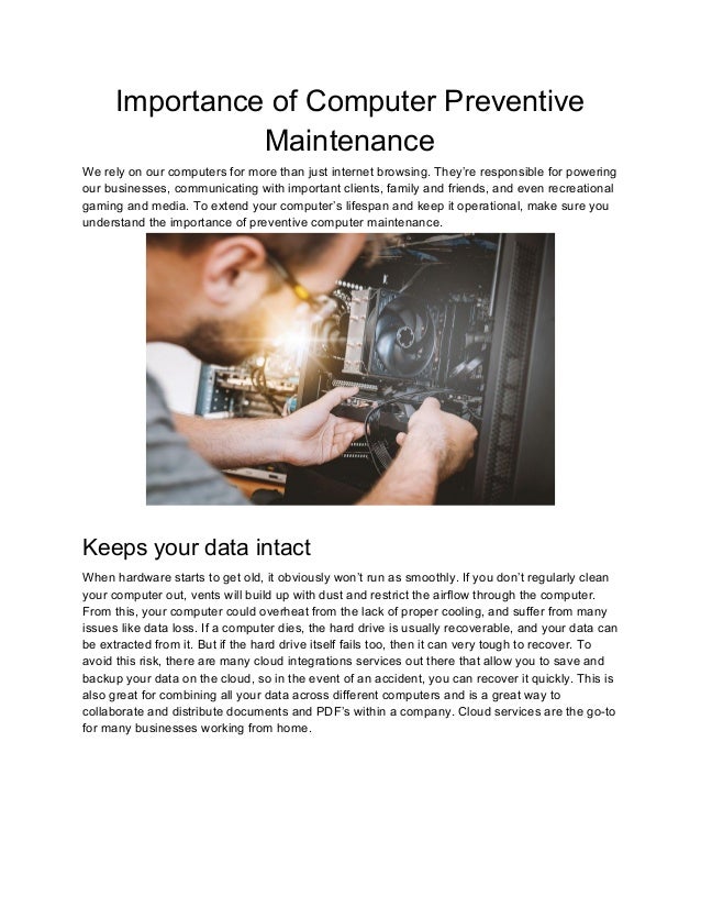 Importance Of Computer Preventive Maintenance importance-of-computer-preventive-maintenance