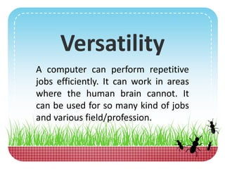 Importance of computer | PPTX
