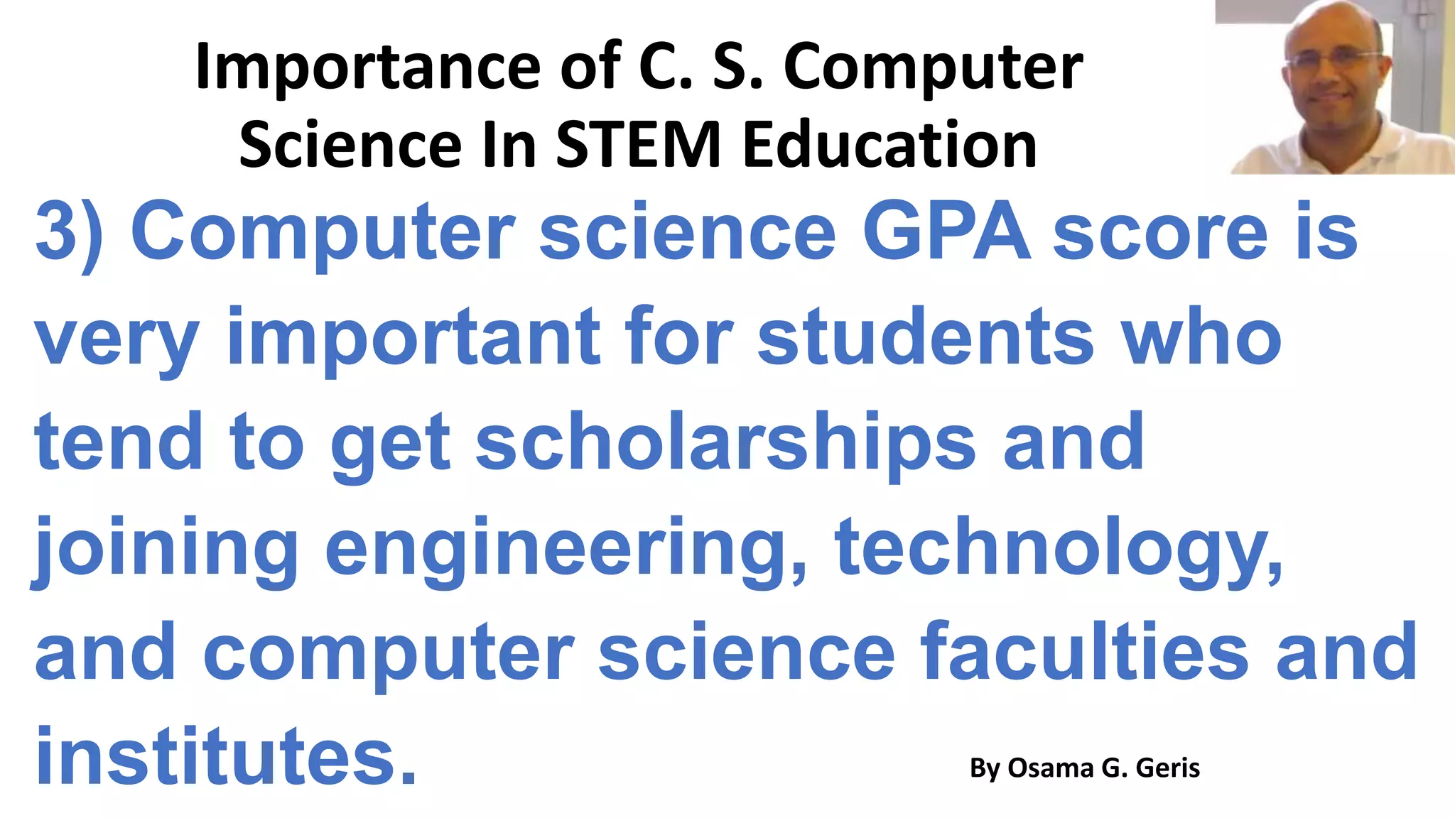 Importance of computer science | PPTX