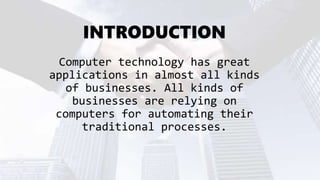 Importance of computers in business | PPTX