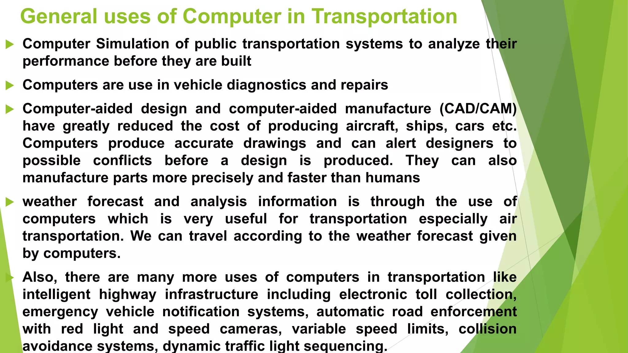 IMPORTANCE OF COMPUTERS IN TRANSPORTATION GROUP15.pptx