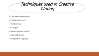 Importance of creative writing | PPTX | Screenwriting | Content Production