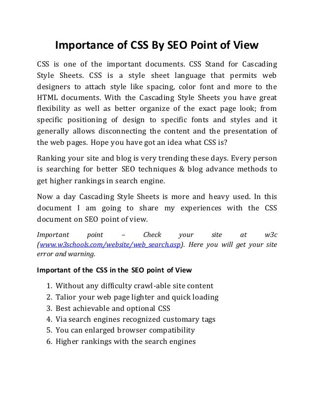 importance-of-css-by-seo-point-of-view