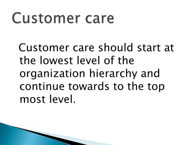 Importance of customer care | PPTX