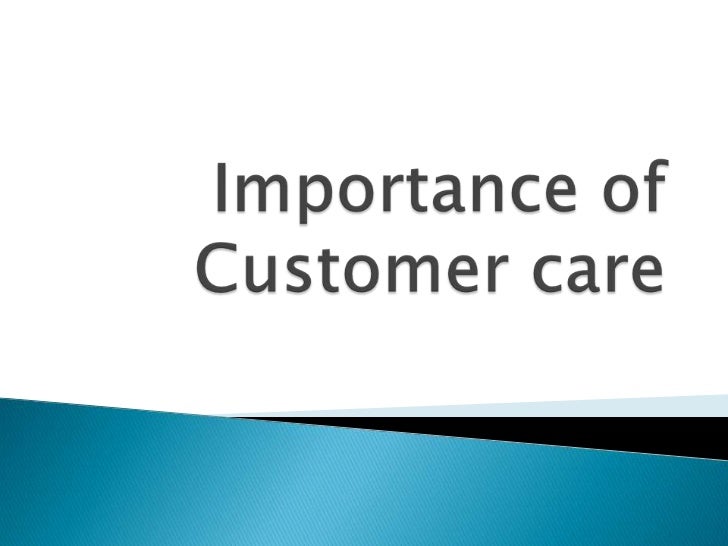 Importance of customer care