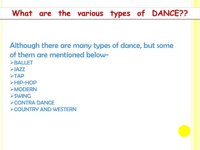 Importance Of Dance | PPTX