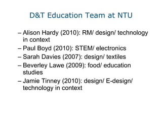 Importance of d and t | PPT