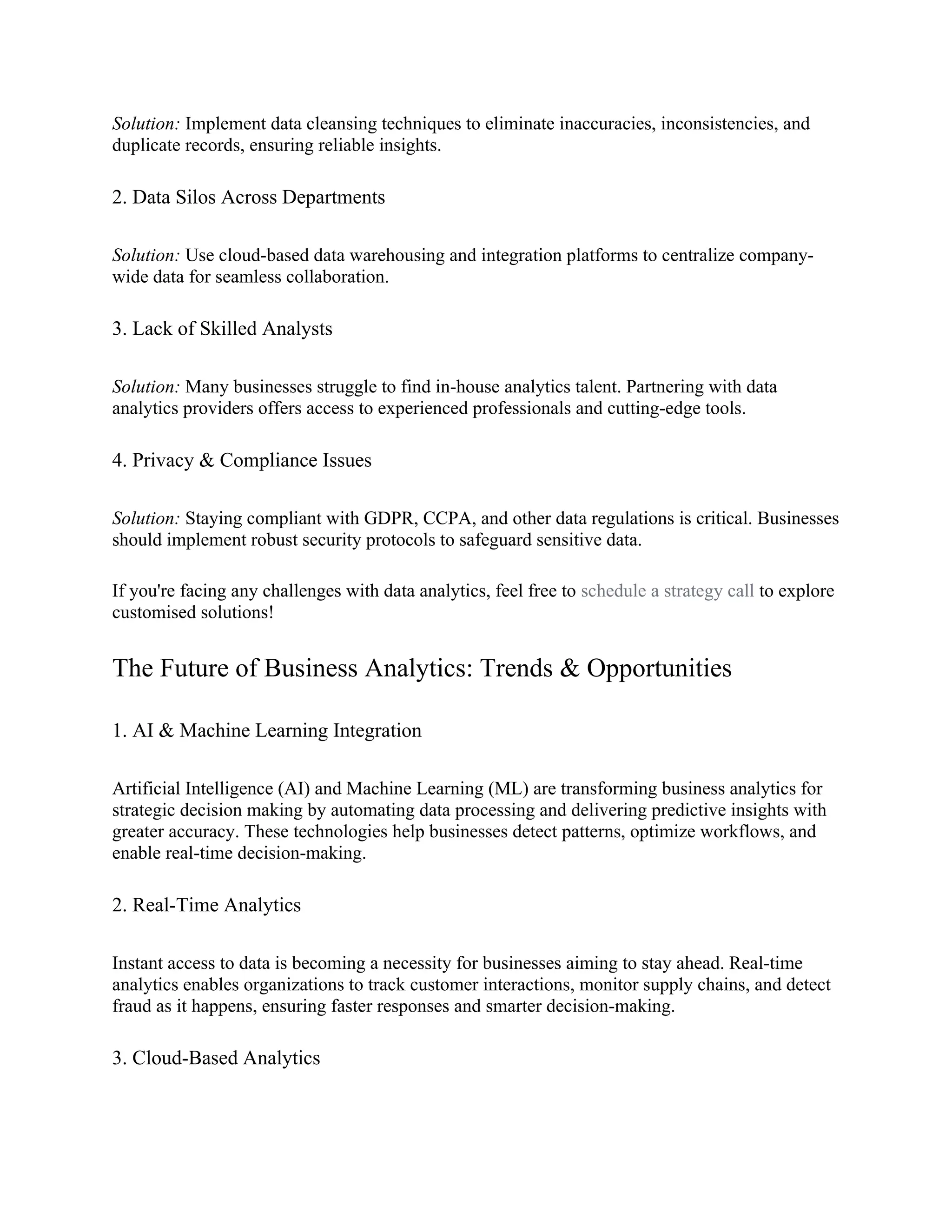 The rising importance of data analytics in 2025 and beyond | PDF