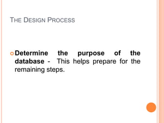 Importance of database design (1) | PPTX
