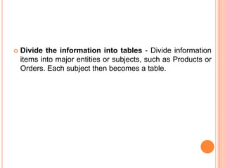 Importance of database design (1) | PPTX