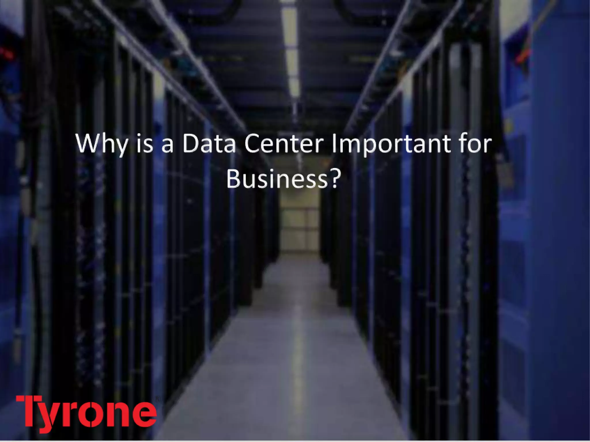Importance of data centers | PPTX