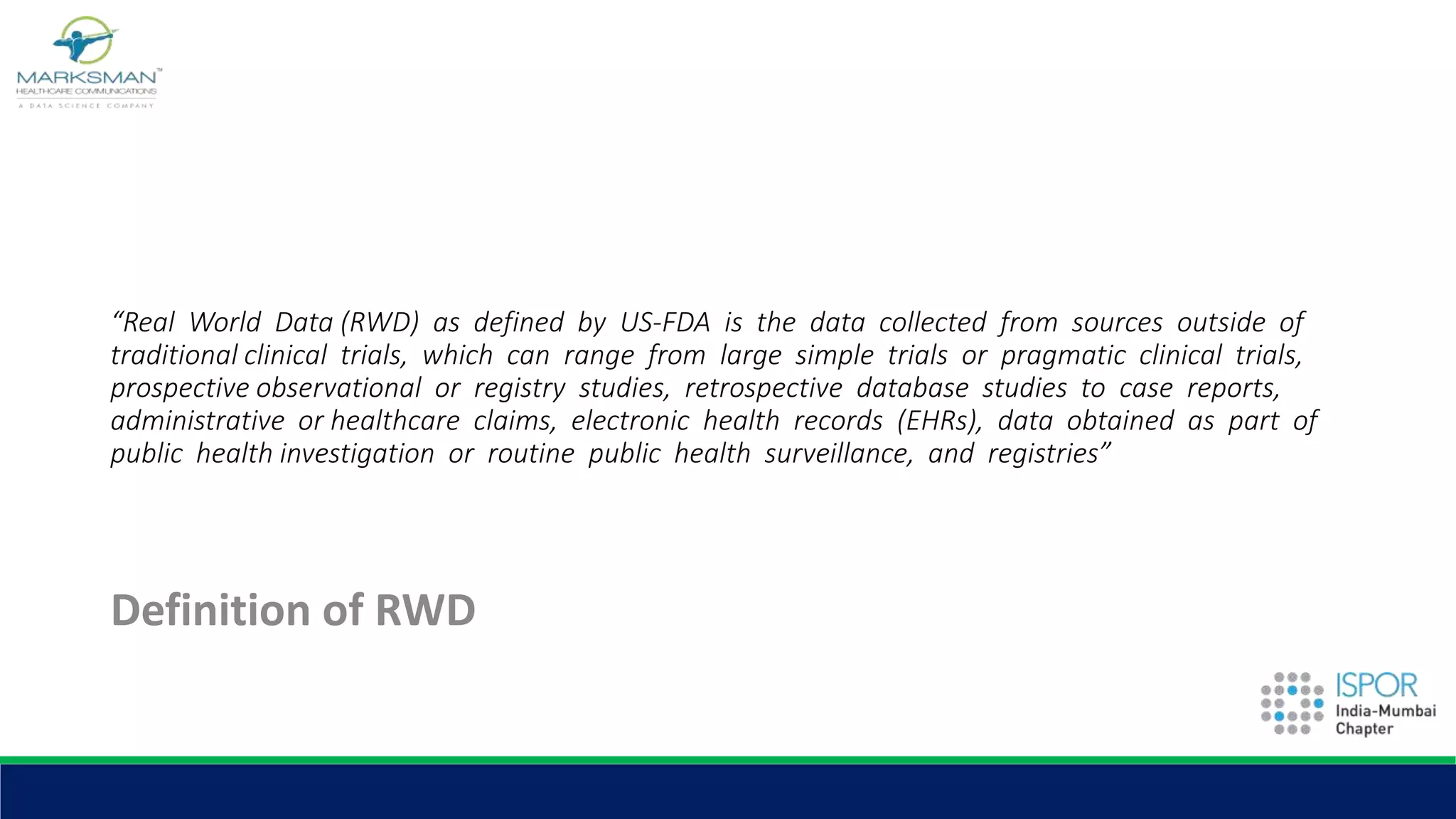 Importance of RWD in HEOR: An Industrial Perspective | PPT