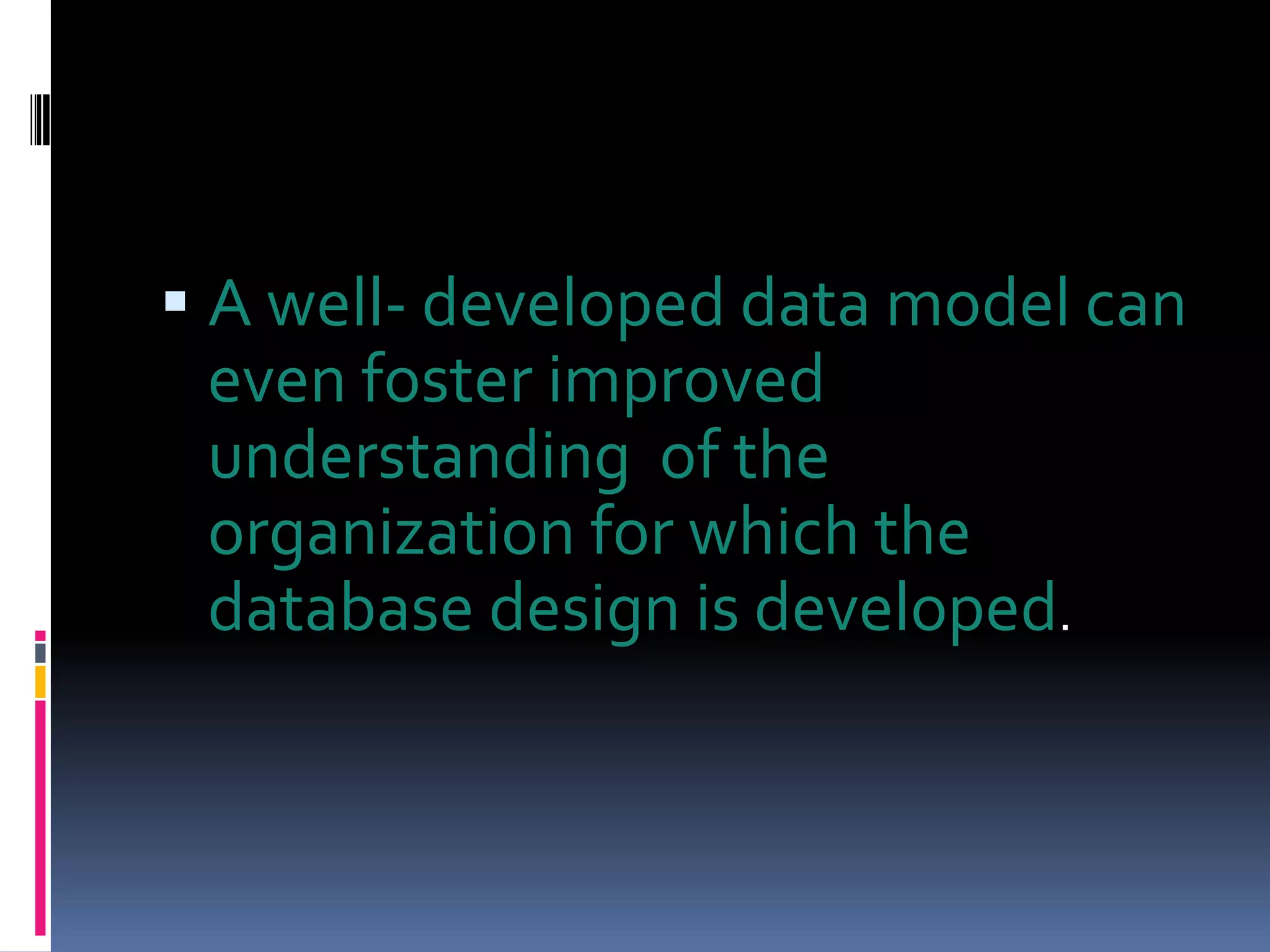 Importance of data model | PPTX