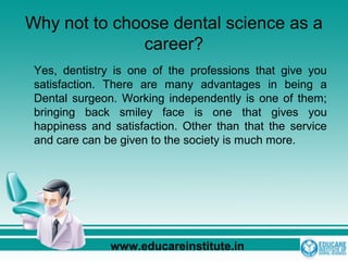 Importance of dental care & dental science | PPT