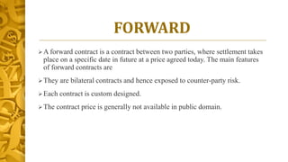 Importance of derivatives in risk management | PPTX | Stocks and Bonds ...