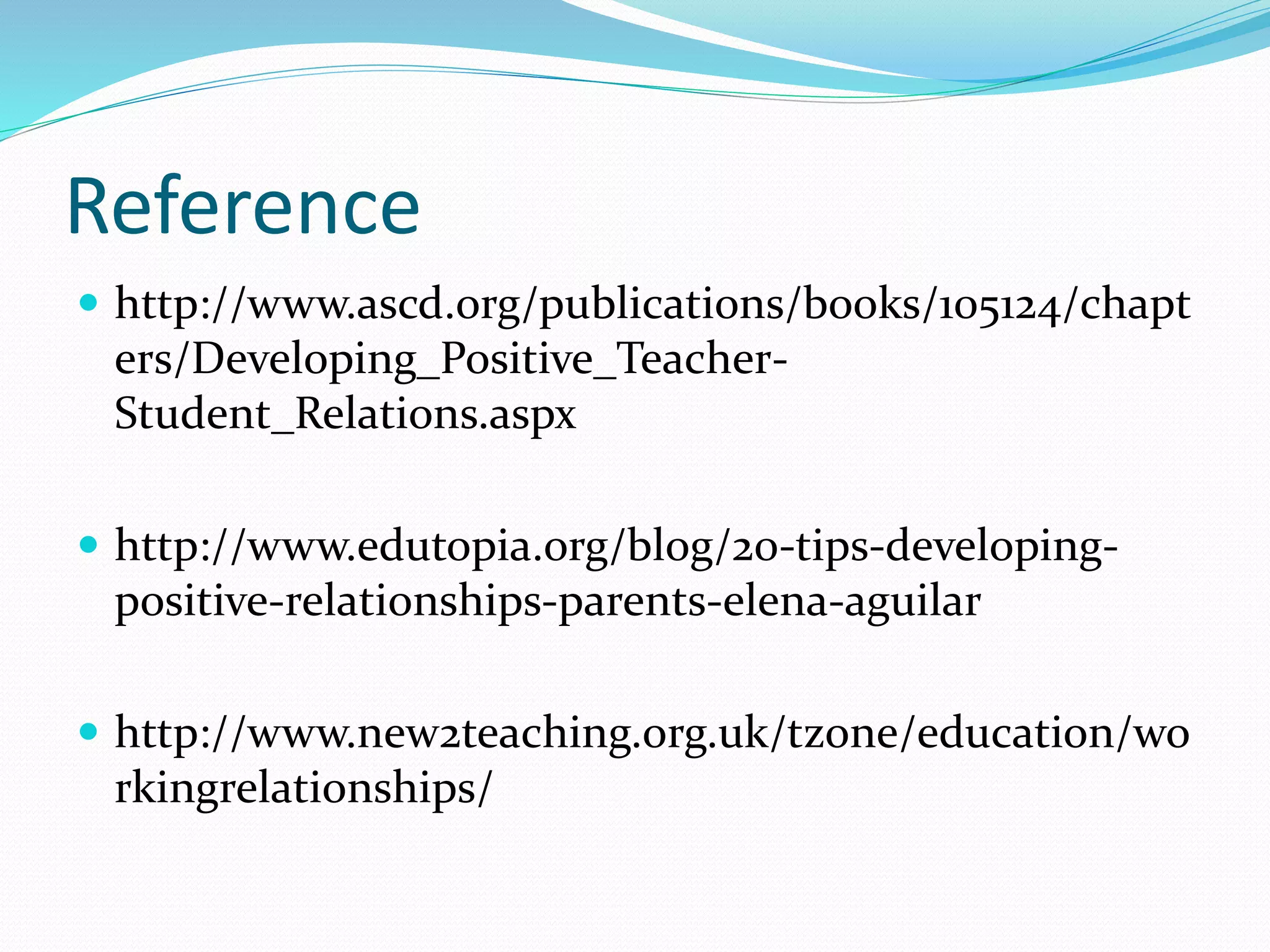 Importance of developing positive relationships | PPTX