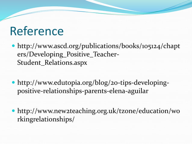 Importance of developing positive relationships | PPT