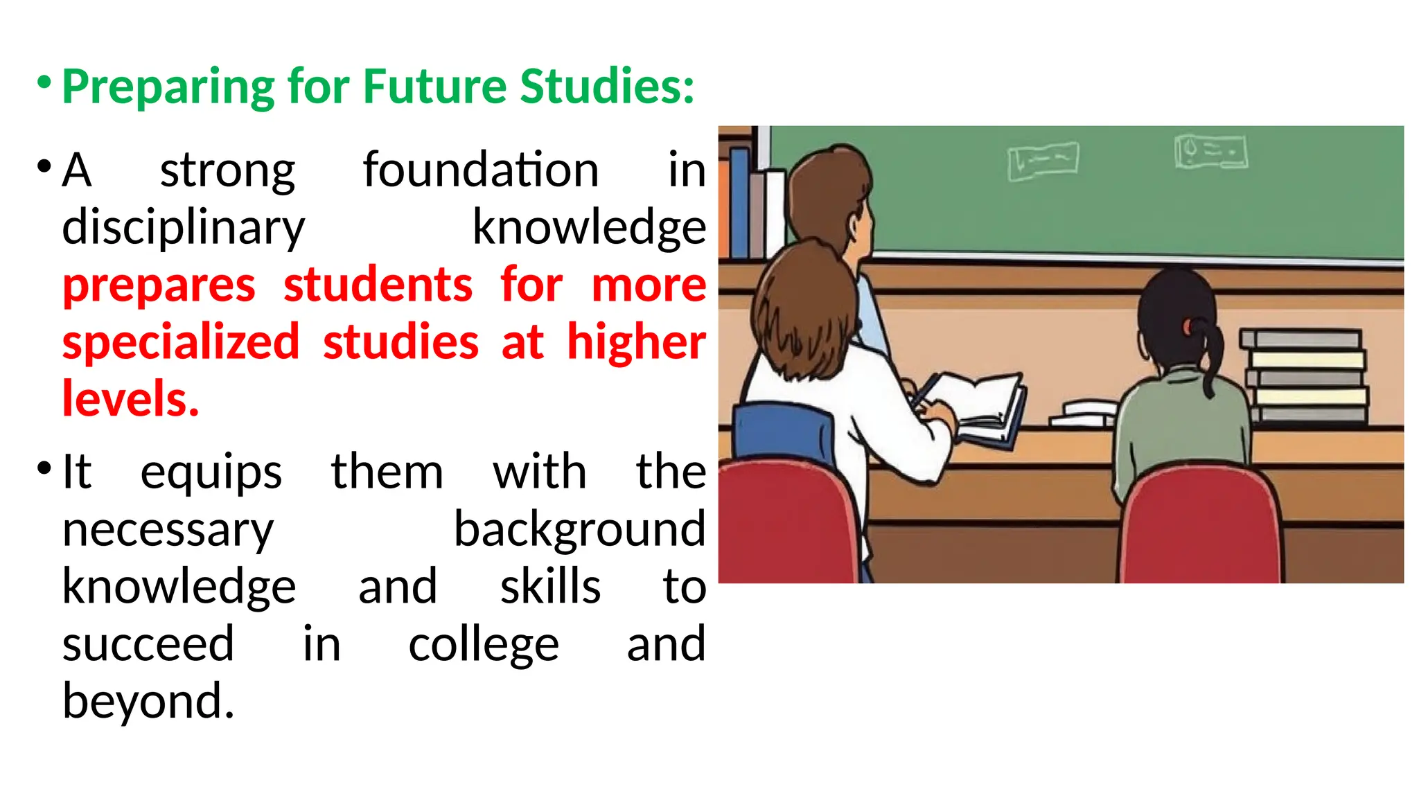 Importance of disciplinary knowledge to the students.pptx