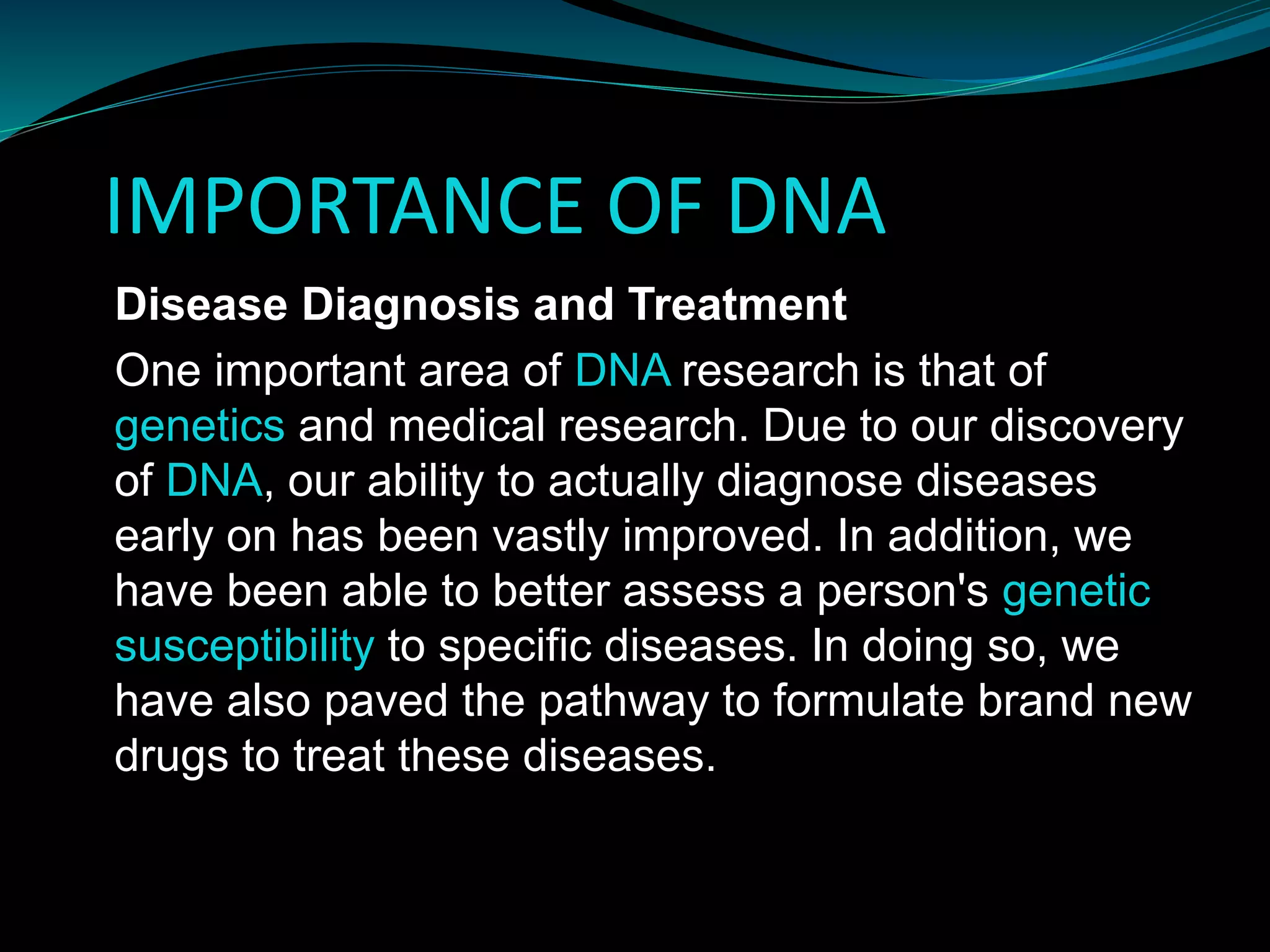 Importance of dna s | PPTX