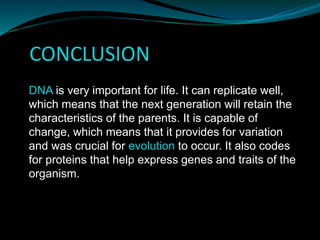 Importance of dna s | PPT
