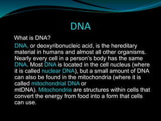 Importance of dna s | PPT