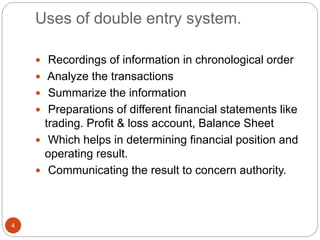 Importance of double entry accounting system for public limited company ...