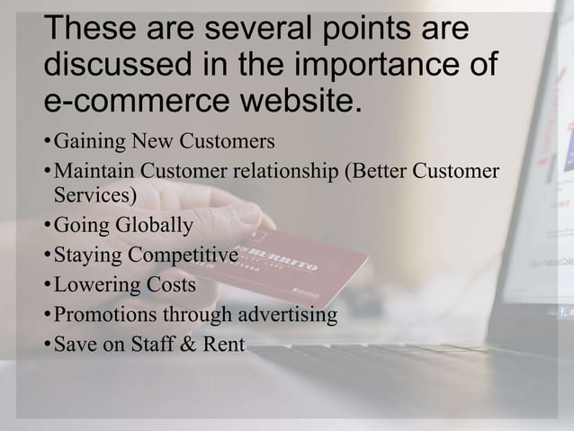 Importance of E-commerce Website | PPT