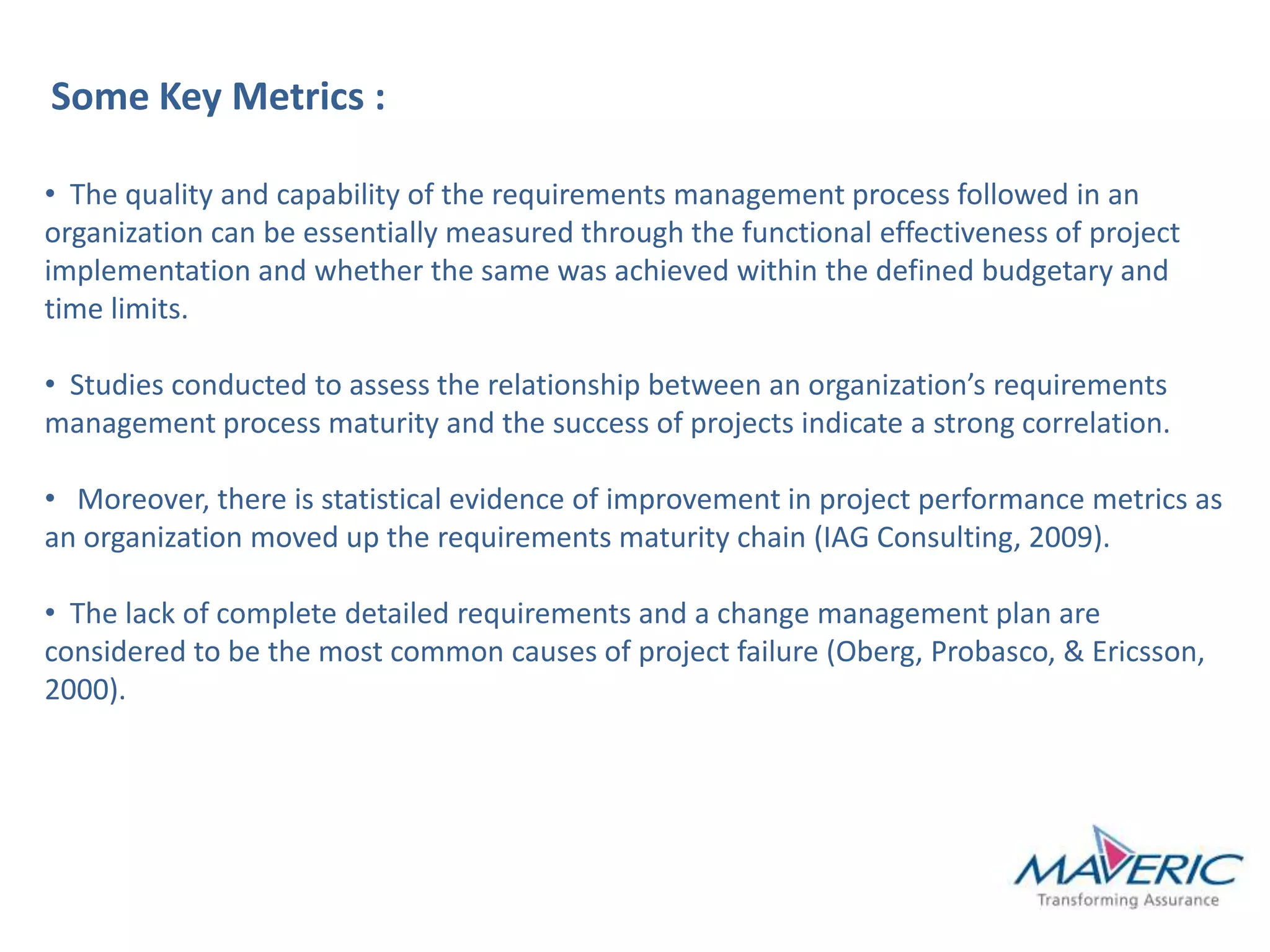 Importance of early project requirements definition | PPTX